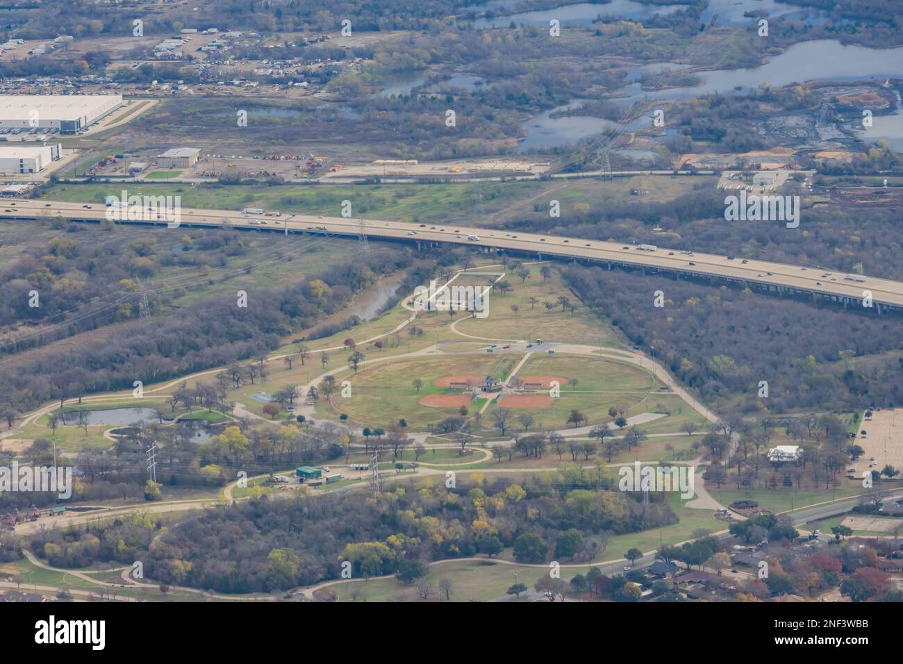 Aerial view of the Dallas city downtown cityscape at USA Stock Photo ...