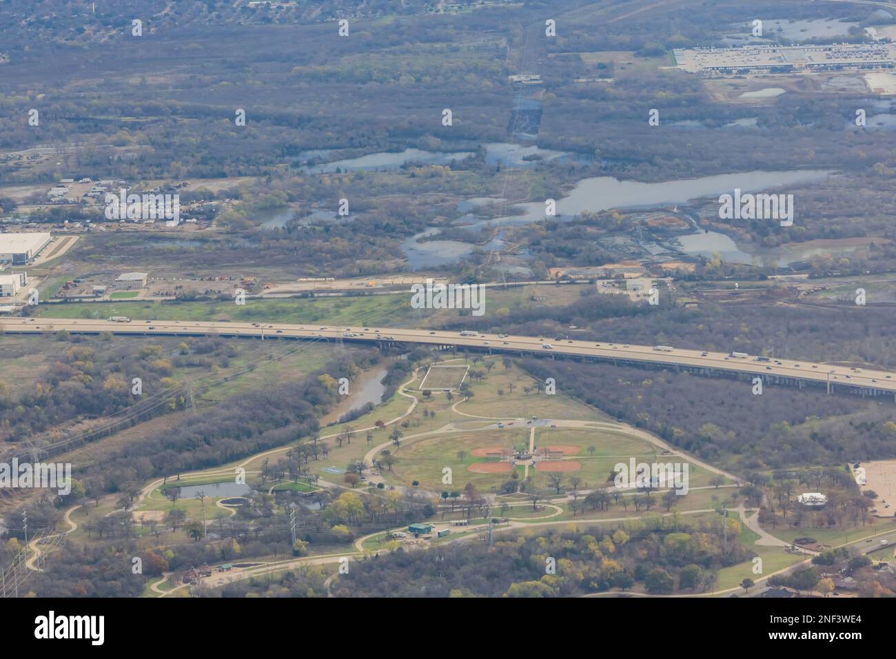 Aerial view of the Dallas city downtown cityscape at USA Stock Photo ...