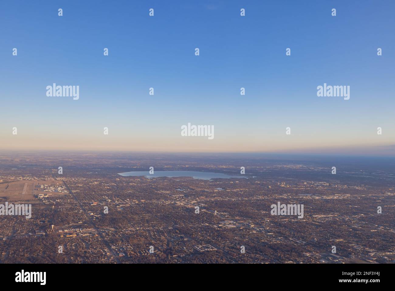 Aerial view of the Oklahoma city downtown cityscape at USA Stock Photo ...
