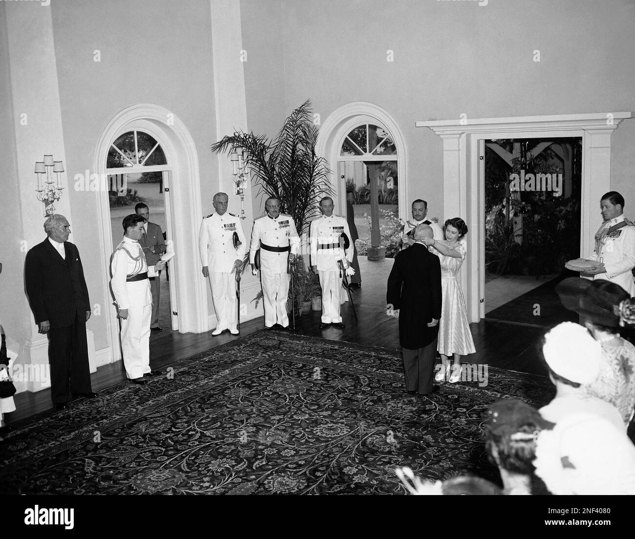 Queen Elizabeth II, who with her husband visited Jamaica on their tour ...