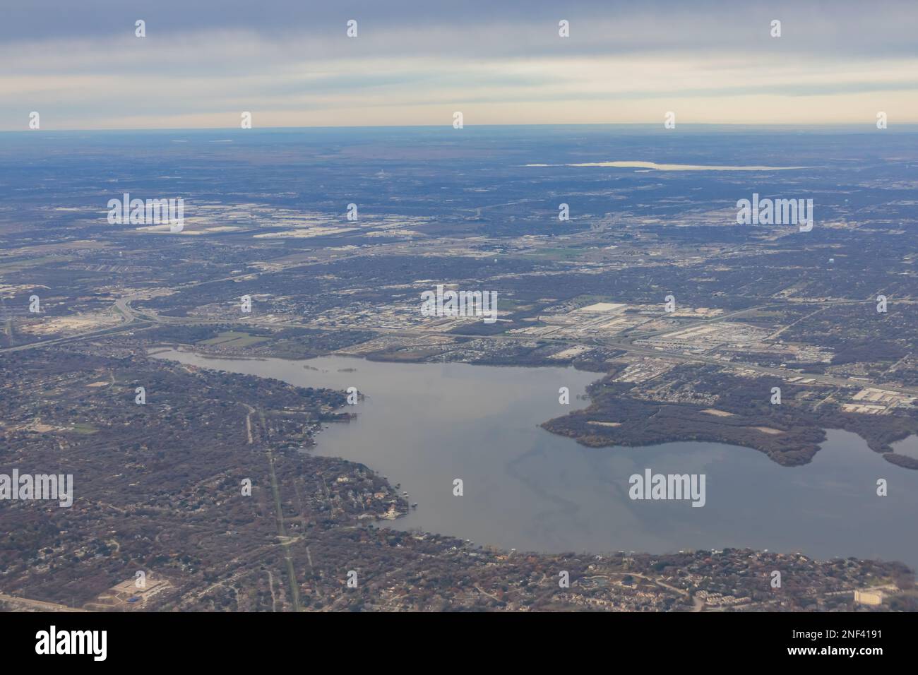 Aerial view of the Dallas city downtown cityscape at USA Stock Photo ...