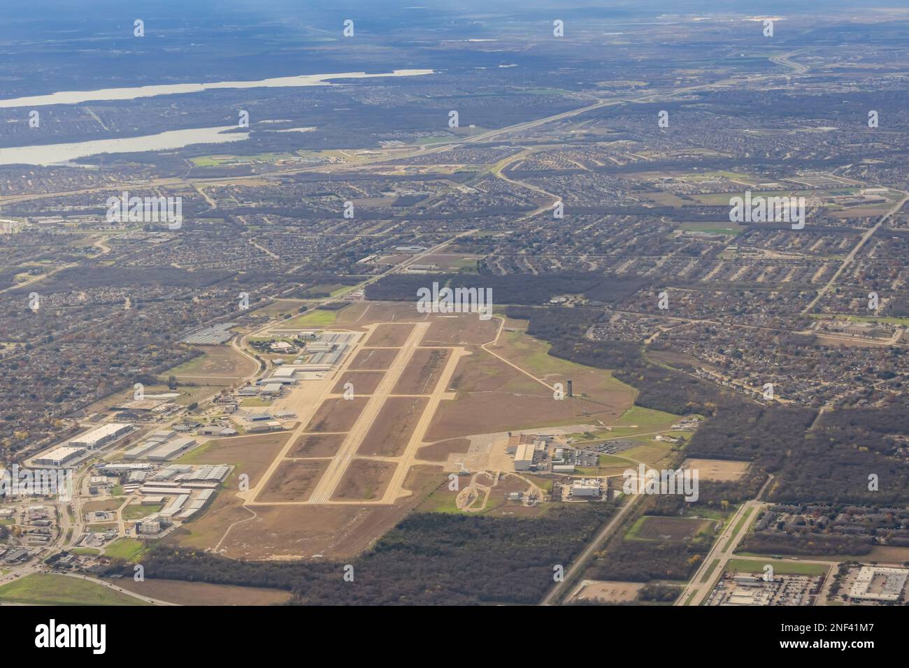 Aerial view of the Dallas city downtown cityscape at USA Stock Photo ...