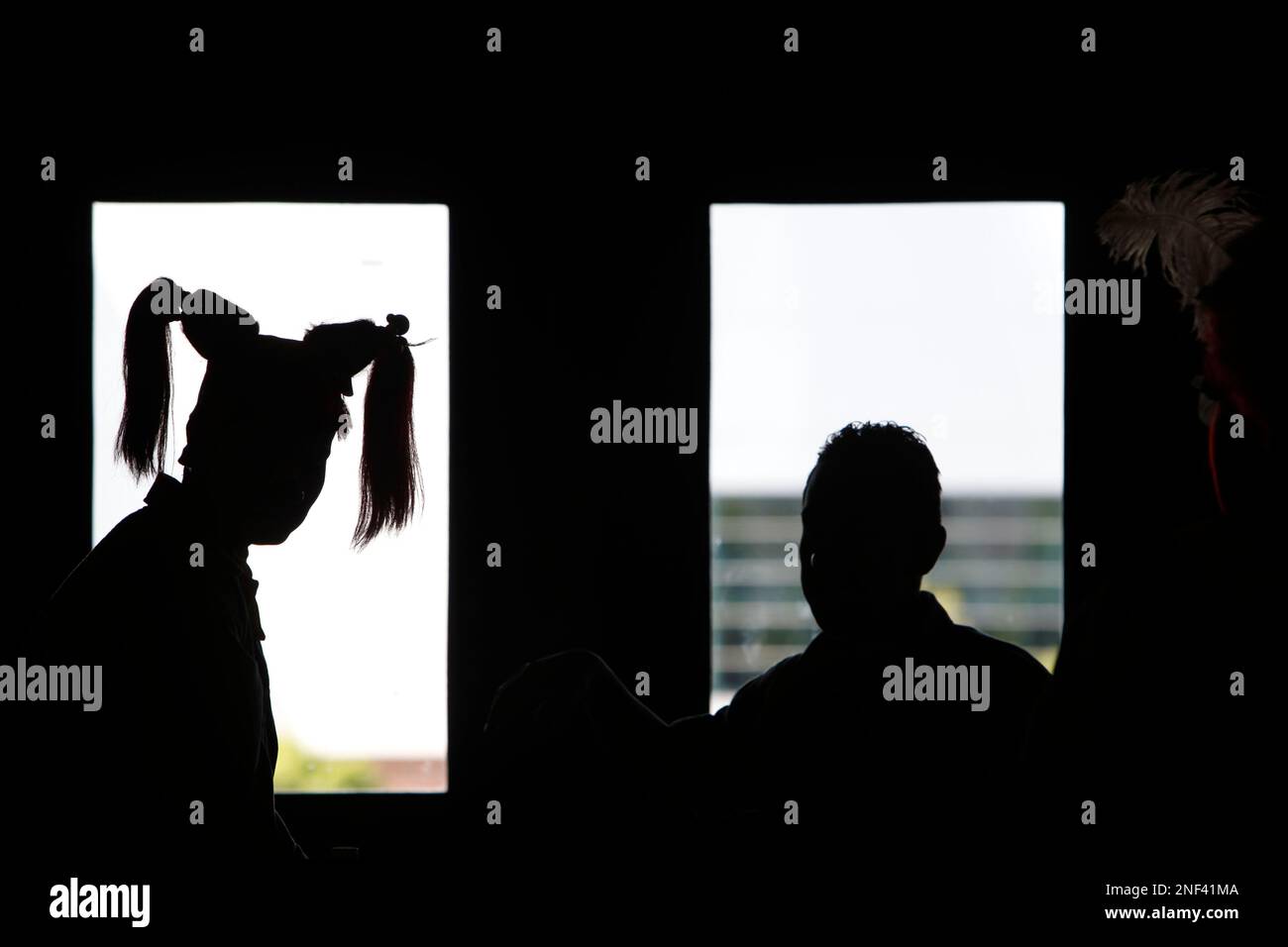 Ringling Bros. clown Trish Snowden, left, is seen before open auditions ...