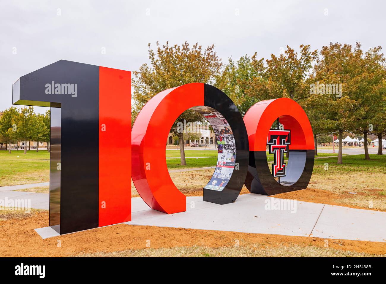 Texas, NOV 23 2022 - Overcast view of the campus of Texas Tech ...