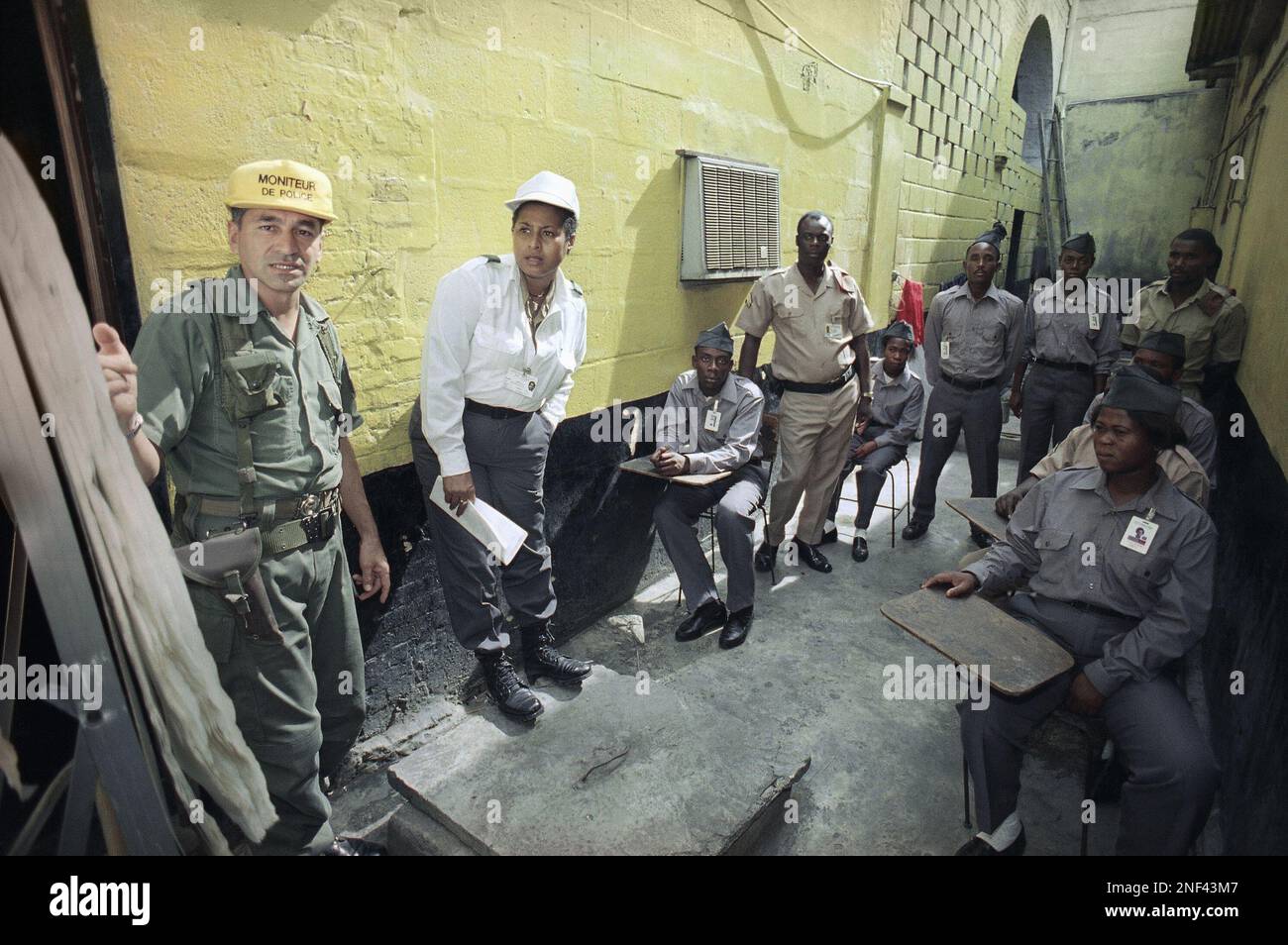 Argentinean Capt. Pablo Avila, left, a member of International Police ...