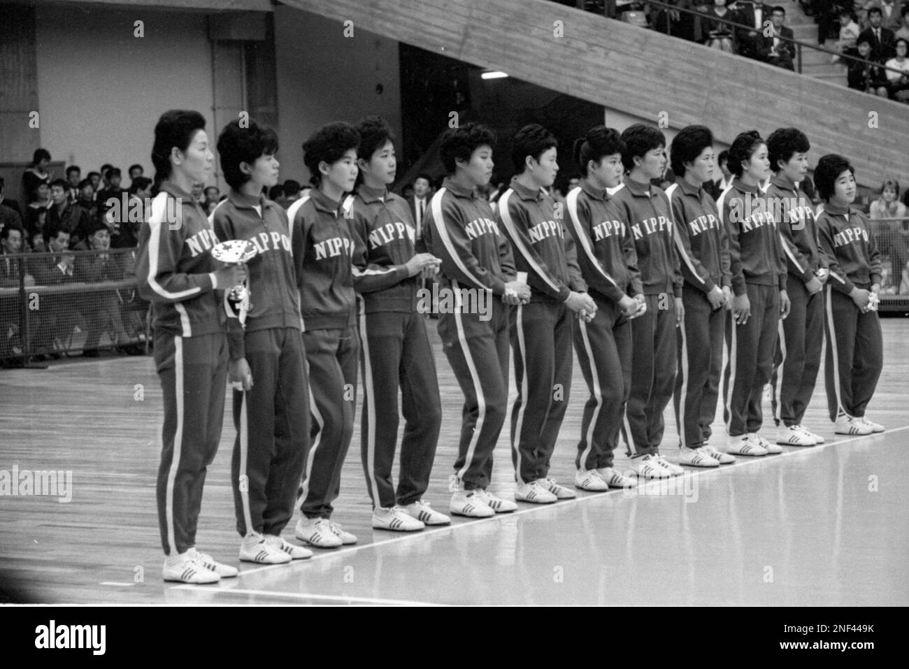 Japan vs. US women's Volleyball Competion during the 1964 Summer Olympics in Tokyo Oct. 11, 1964 ...