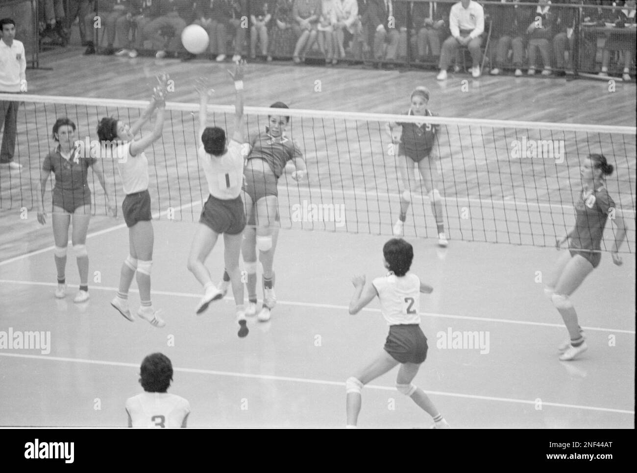 Japan vs. U.S.S.R. Women's Volleyball Competion during the 1964 Summer ...