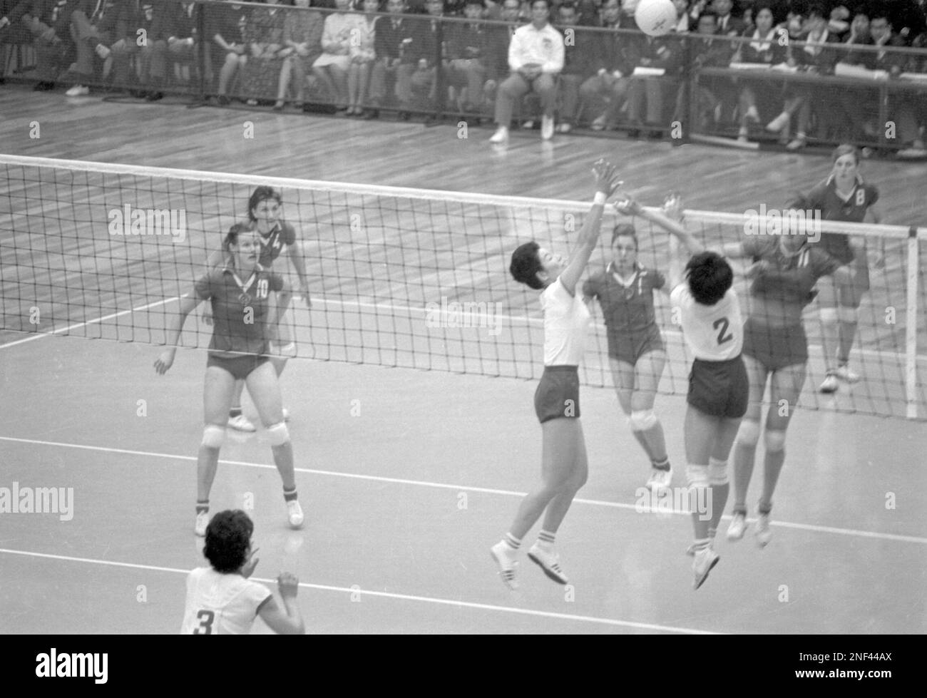 Japan vs. U.S.S.R. Women's Volleyball Competion during the 1964 Summer ...