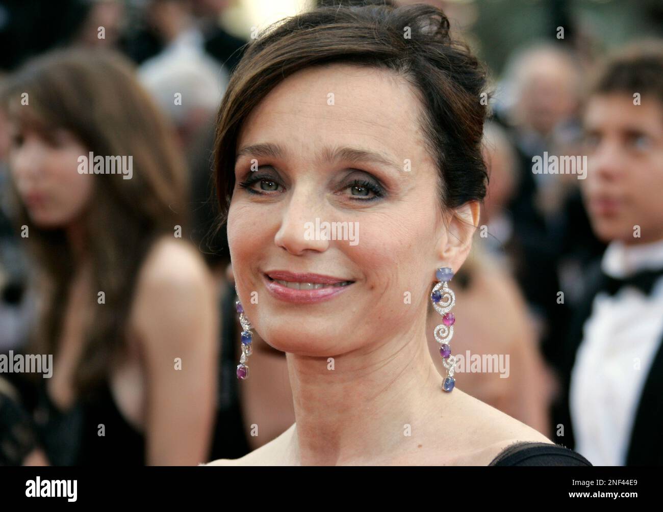 British actress Kristin Scott Thomas arrives on the red carpet for the ...