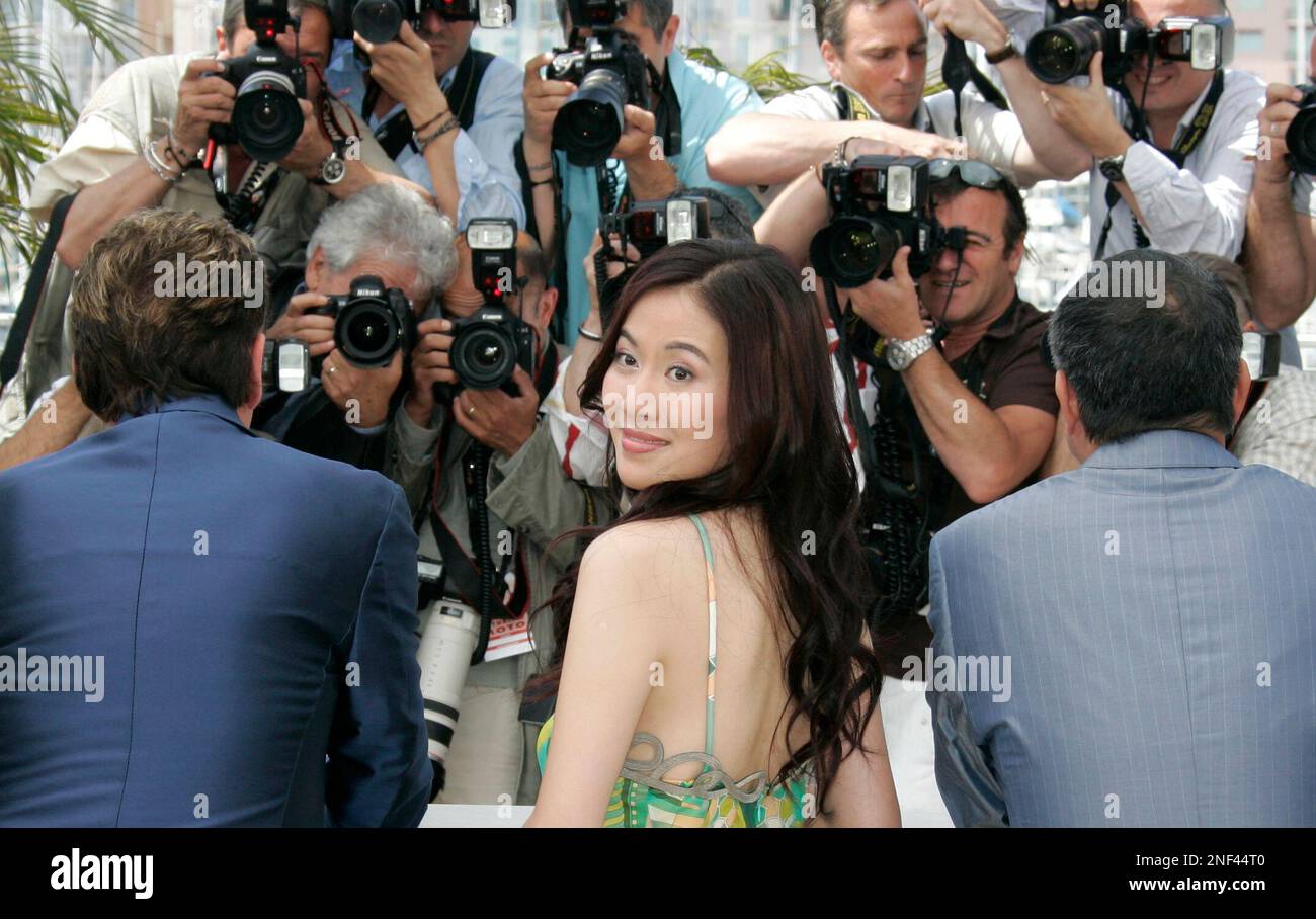 Chinese actress Michelle Ye poses during a photo call for the film ...