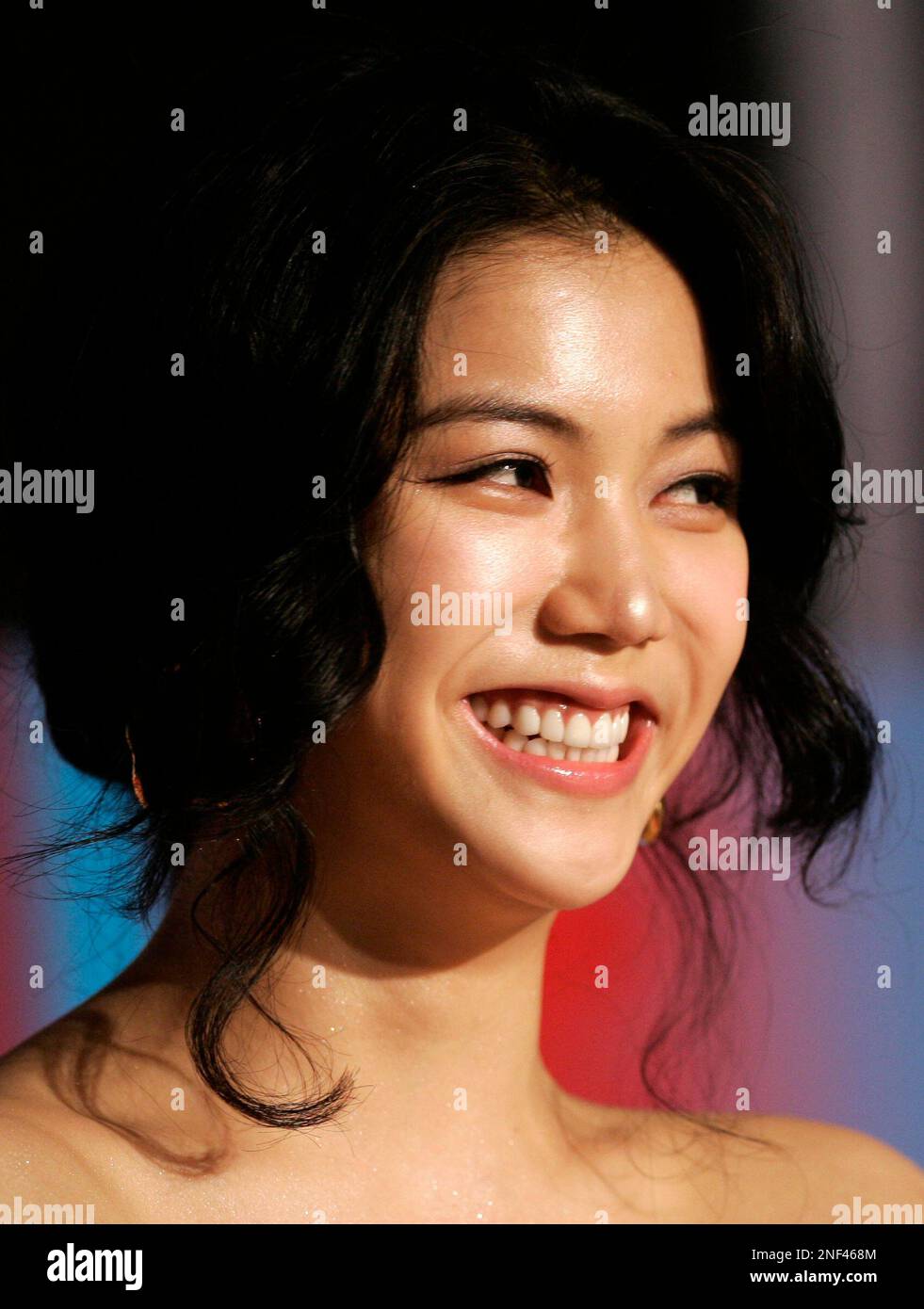 South Korean actress Kim Ok-Vin smiles during a press conference for ...