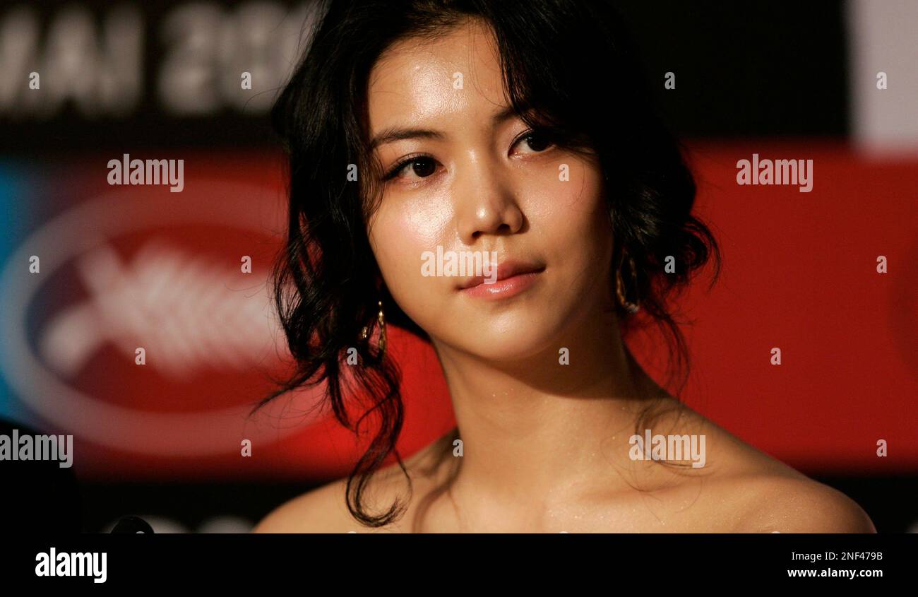 South Korean actress Kim Ok-Vin attends a press conference for the film ...