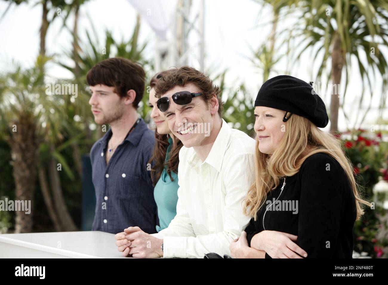 From left to right, British actors Harry Treadaway and Kierston Wareing ...