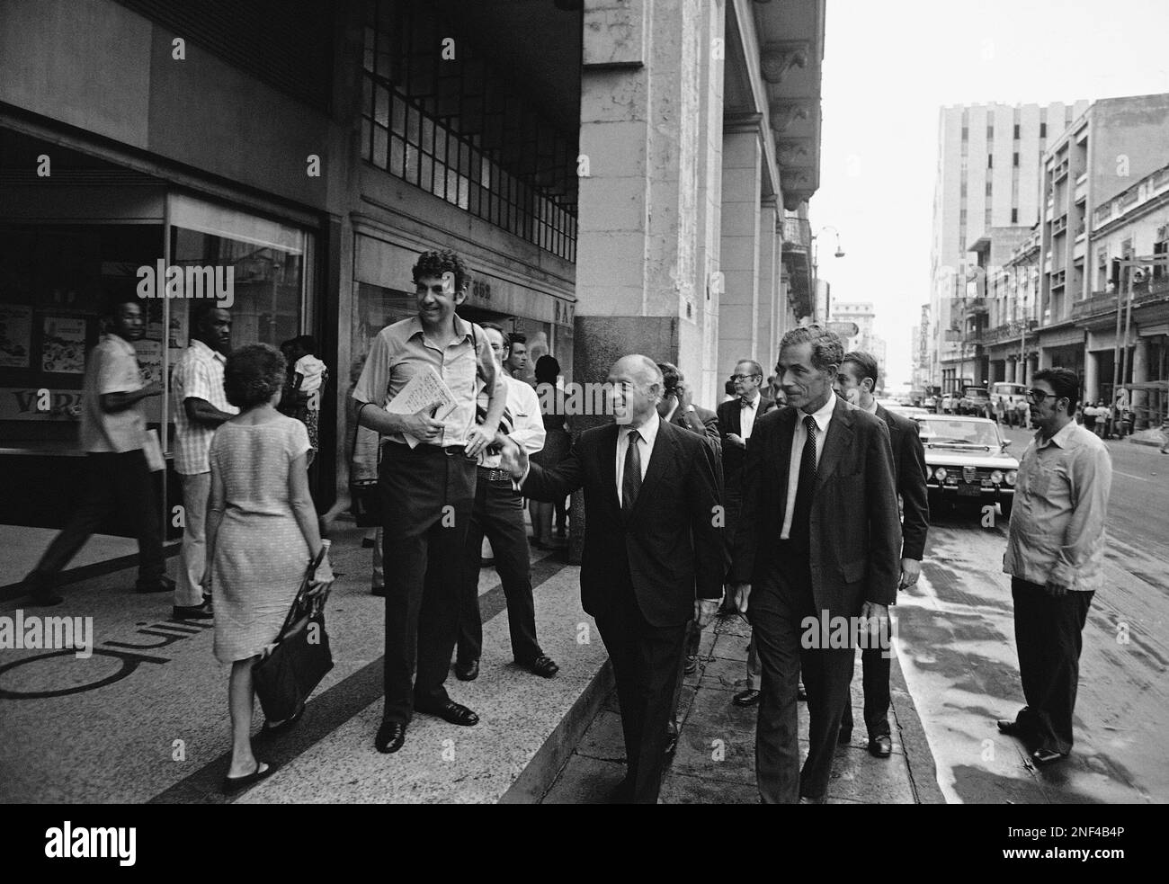 Sen. Jacob K. Javits, R-NY, left foreground, and Claiborne Pell, D-RI ...