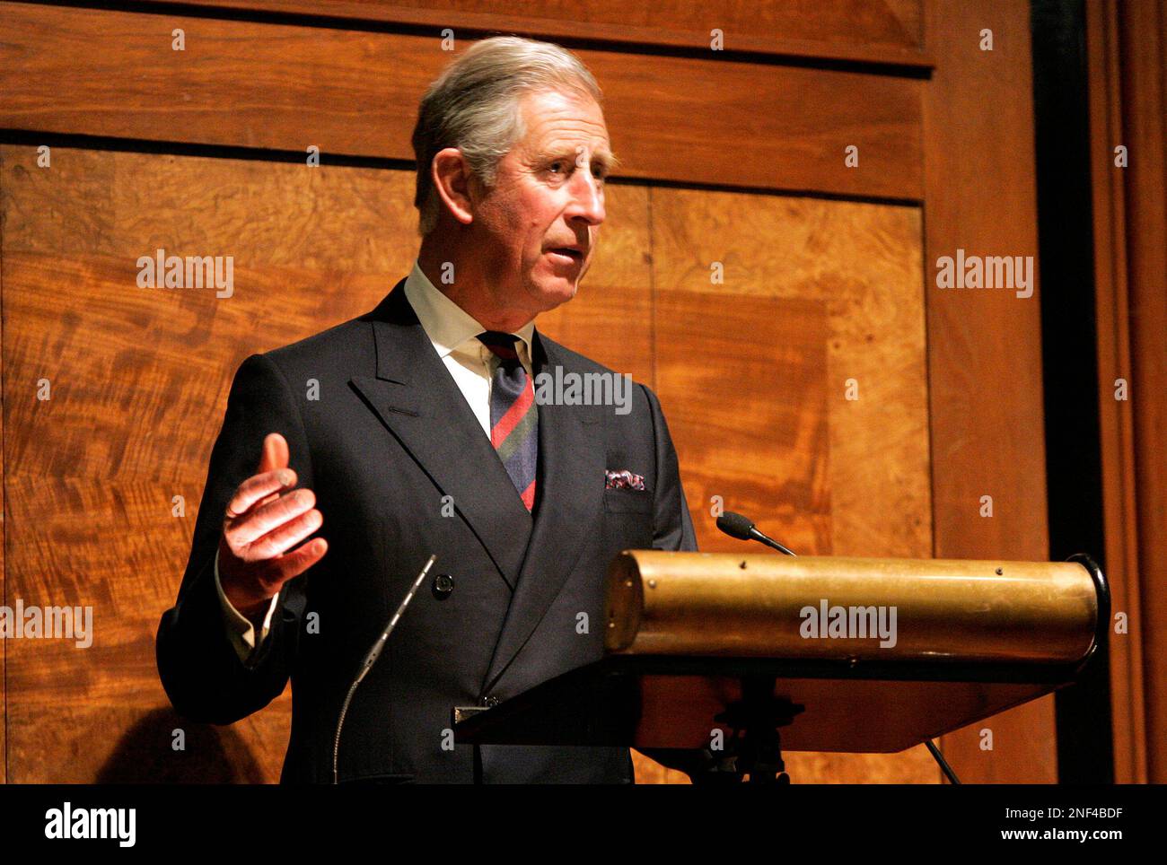 Britain's Prince Charles speaking as he delivers the 2009 Royal ...