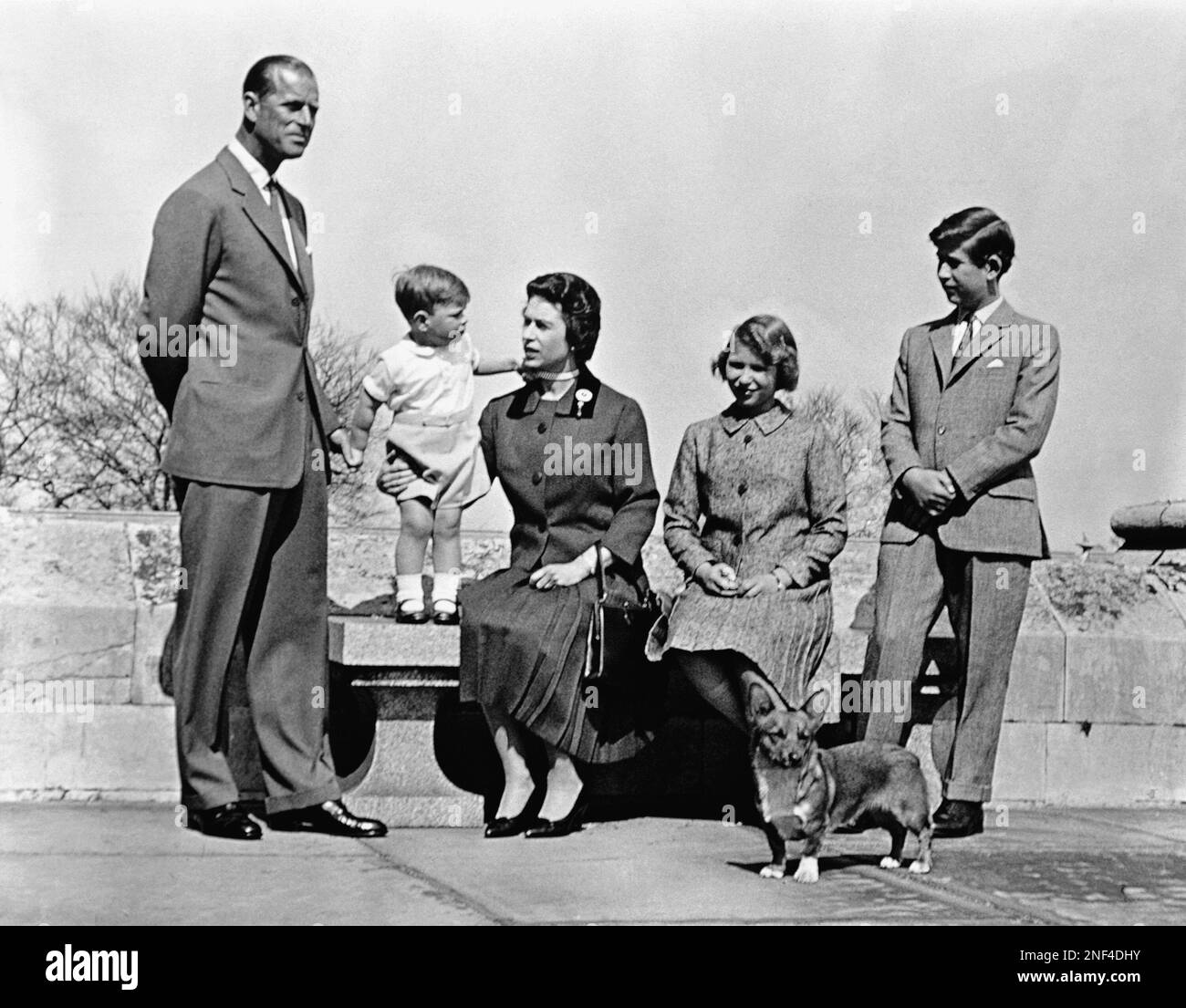 The British Royal Family posed for this informal picture to mark the ...