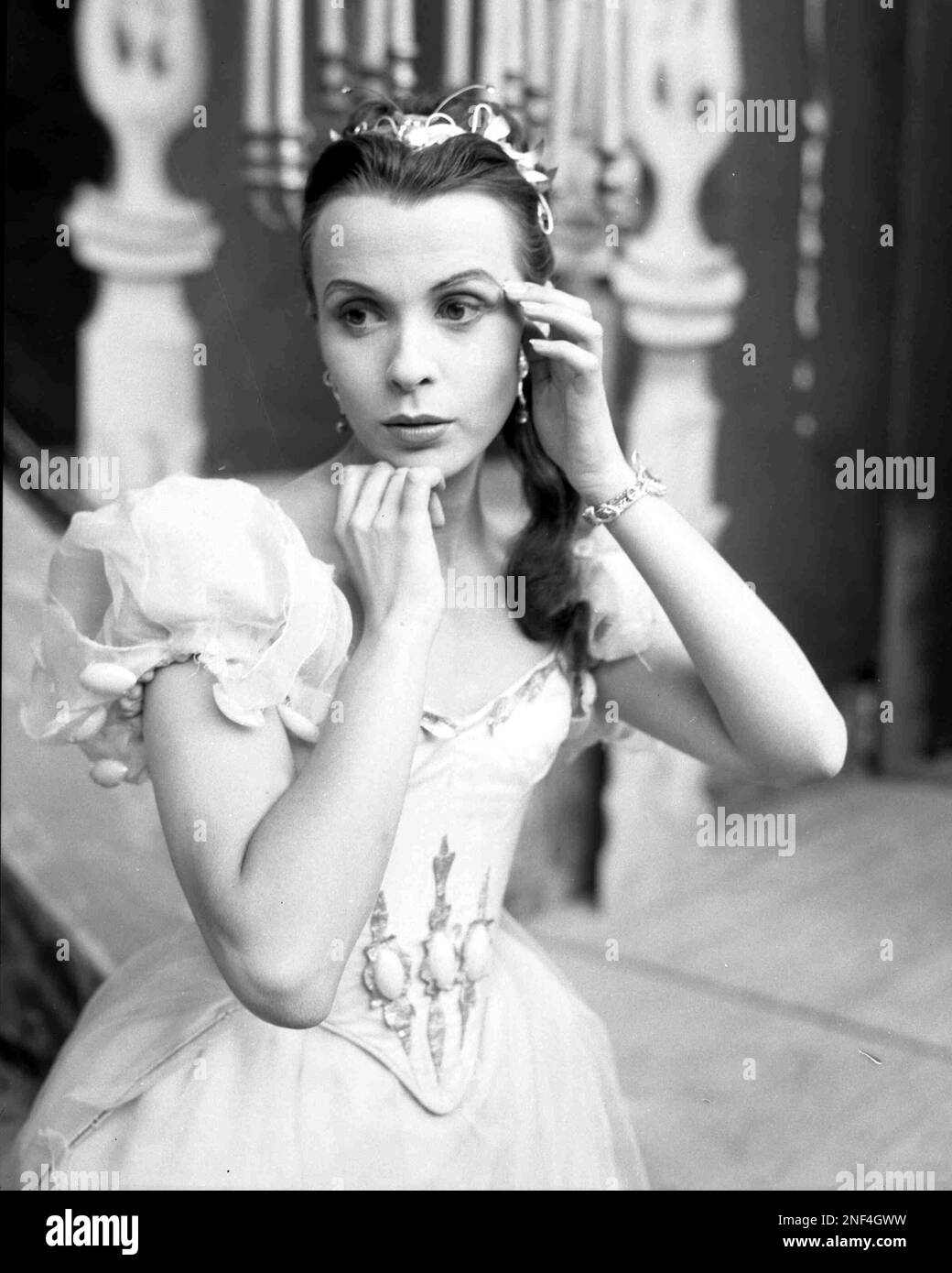British actress Claire Bloom as Ophelia during rehearsals for the Old ...