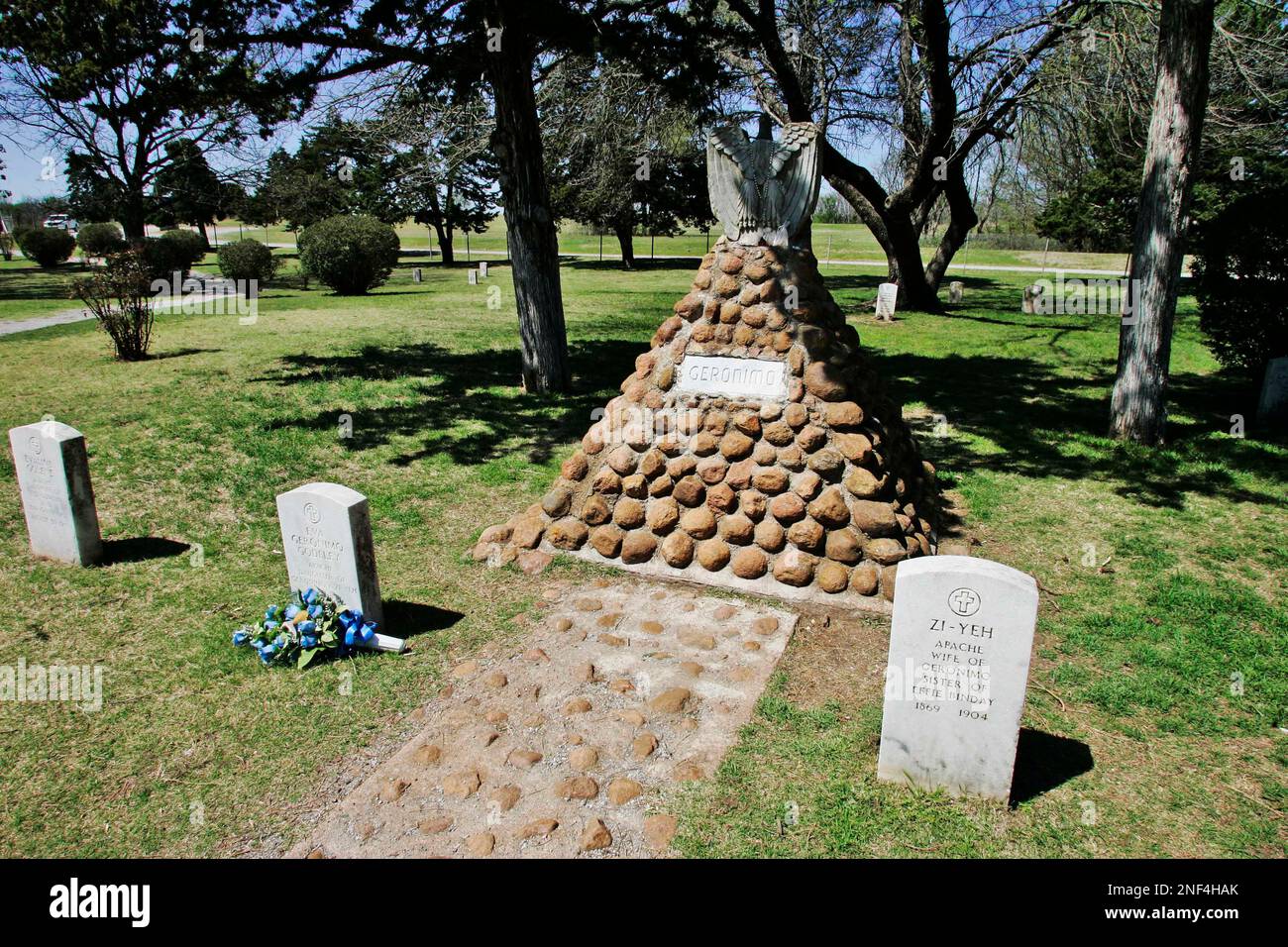 This April 22, 2009. photo shows Geronimo's grave in the Apache ...