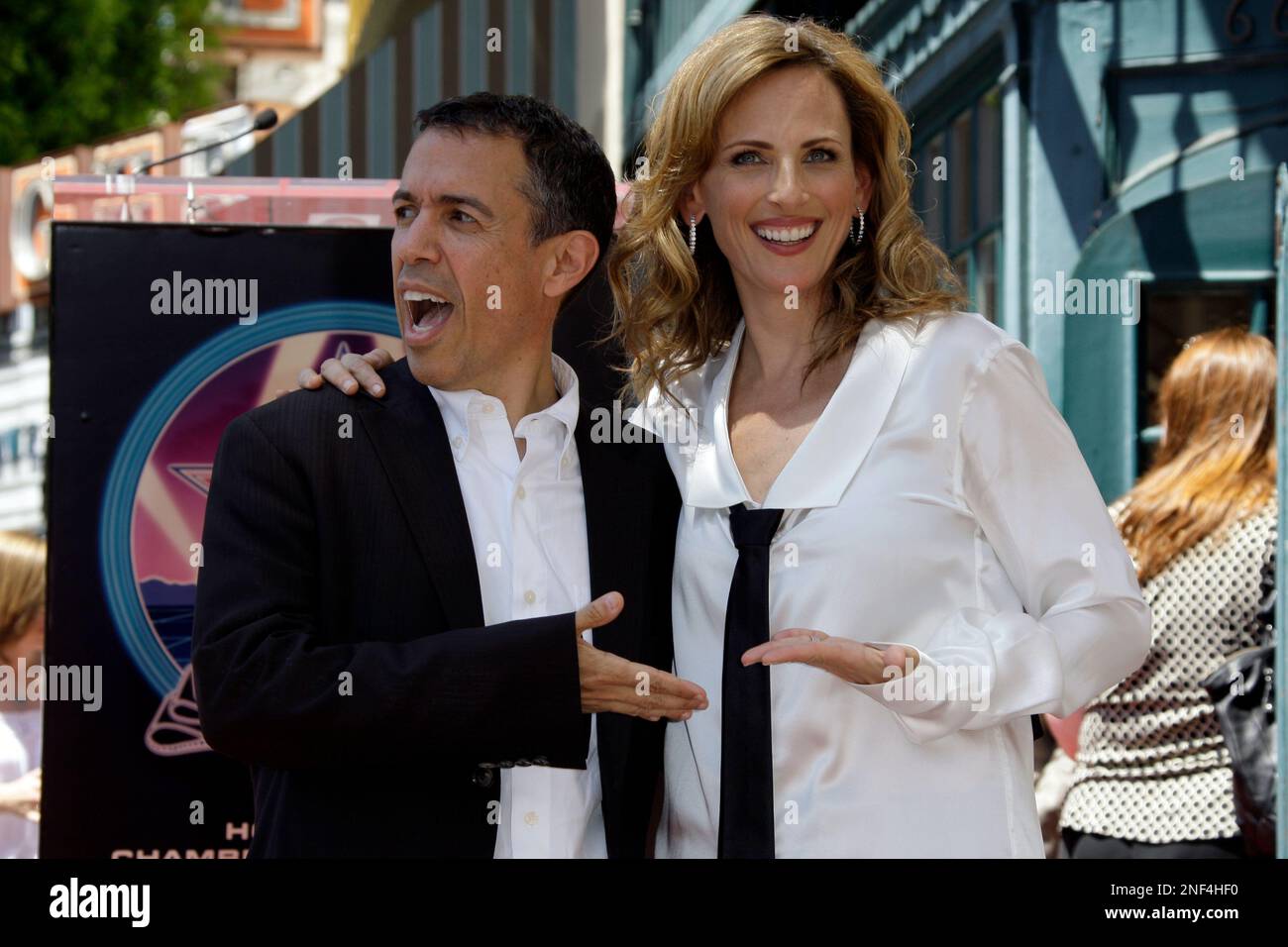 Actress Marlee Matlin, who is hearing-impaired, is seen with her long ...