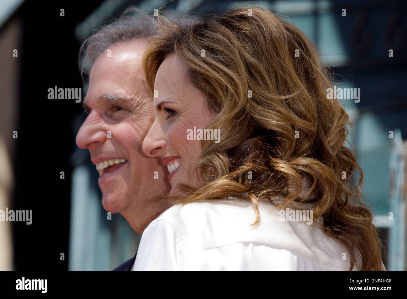 Actress Marlee Matlin, who is hearing-impaired, and her friend and ...