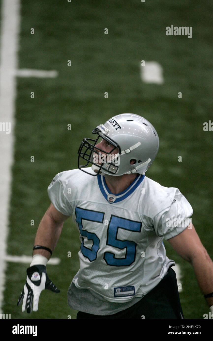 Detroit Lions linebacker Zack Follett is seen during mini-camp drills ...