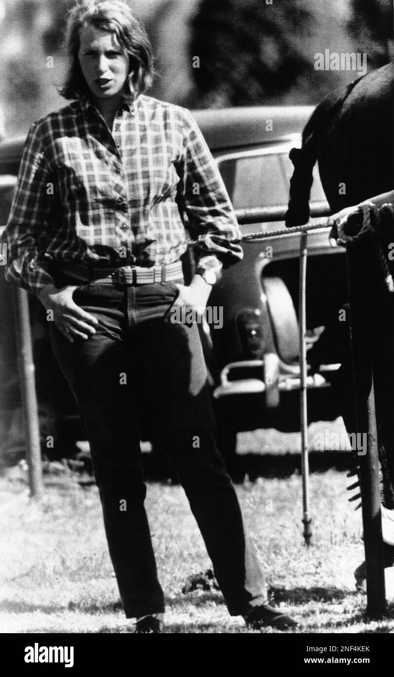 England's Princess Anne, daughter of Queen Elizabeth II and Prince ...