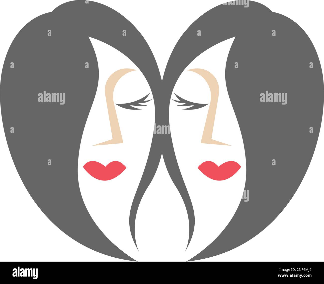 Gemini icon logo design illustration Stock Vector Image & Art - Alamy