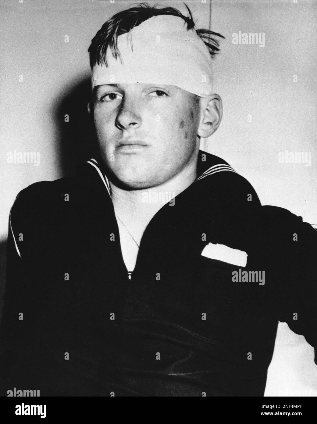 Donald Jackson, 20-year-old sailor was slashed across the abdomen and ...