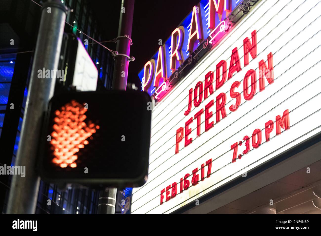 Seattle, USA. 16th Feb, 2023. Protect trans kids protestors outside the ...