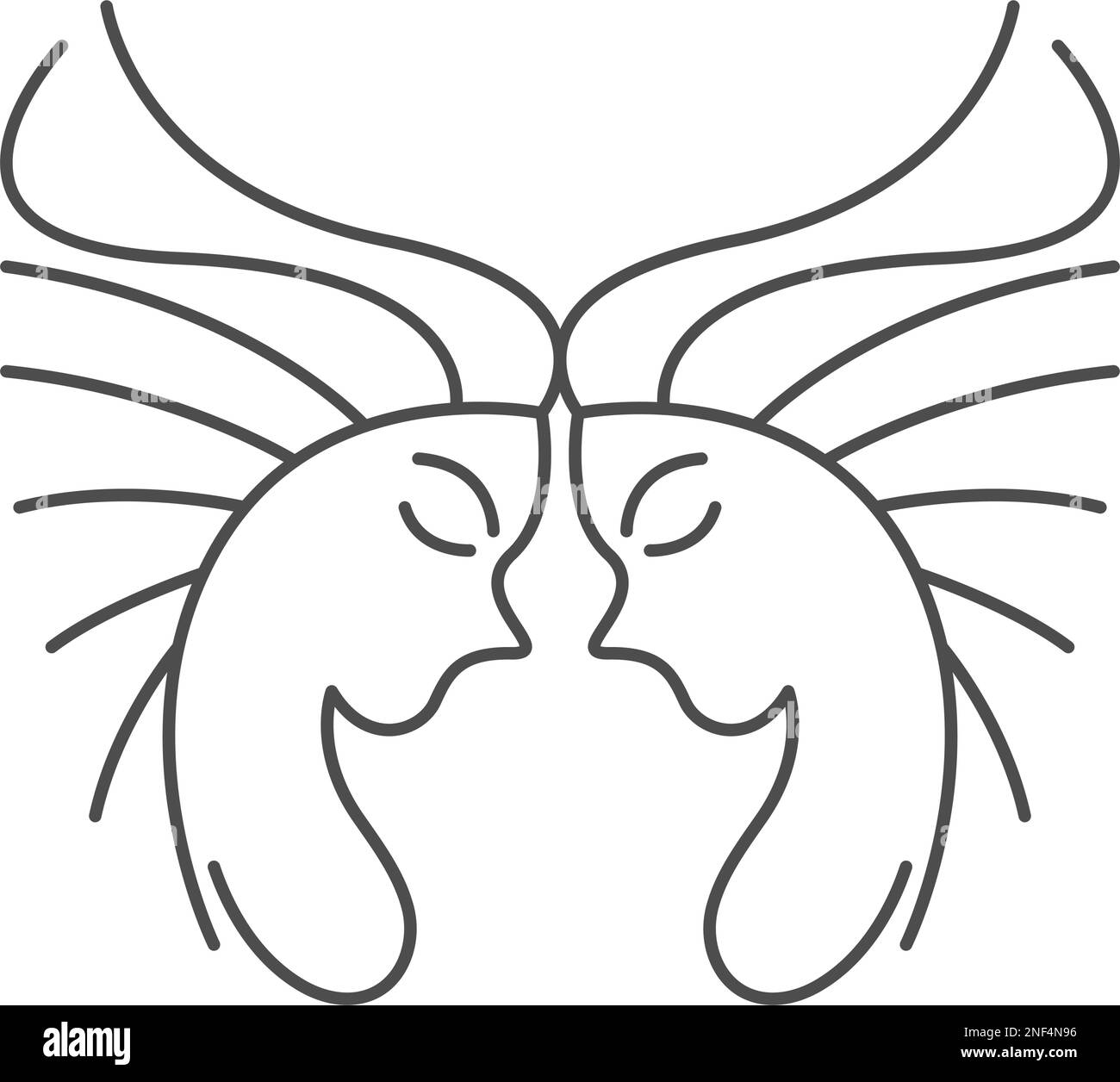 Gemini icon logo design illustration Stock Vector Image & Art - Alamy
