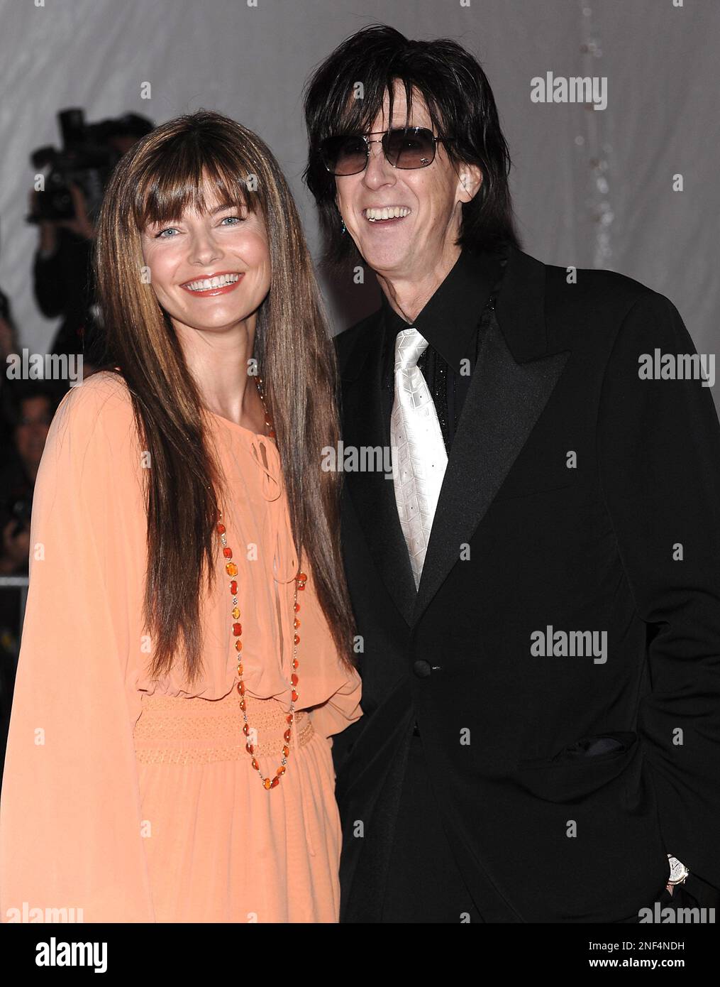Model Paulina Porizkova and husband Ric Ocasek arrives at the ...