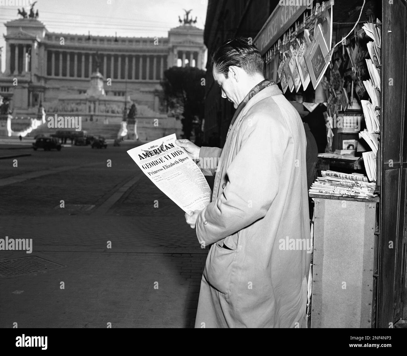 A special edition of the American newspaper of Rome, the "The Rome ...