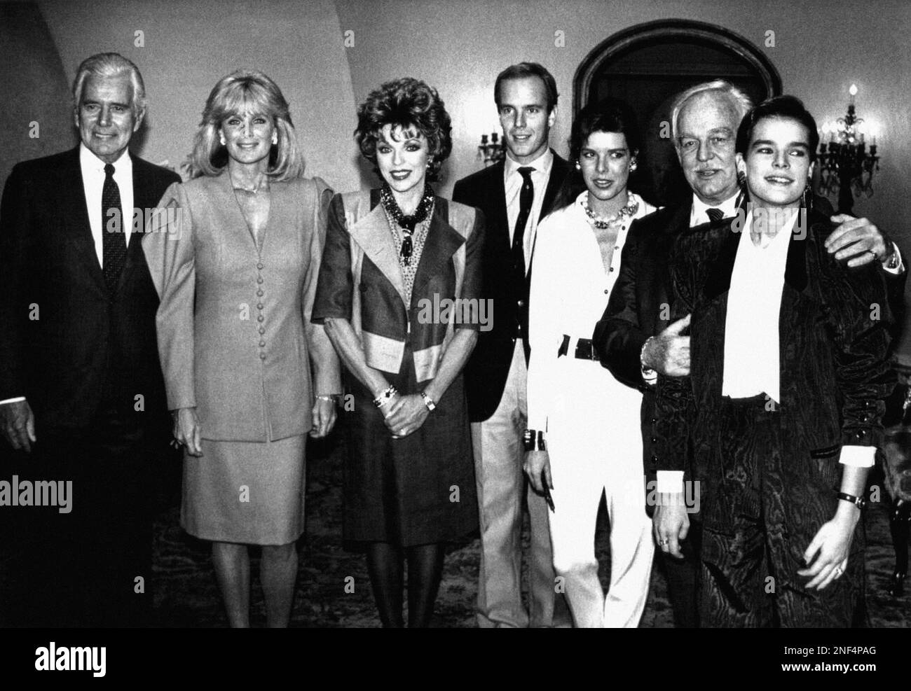 Monaco's Prince Rainier III and members of his family met with the ...