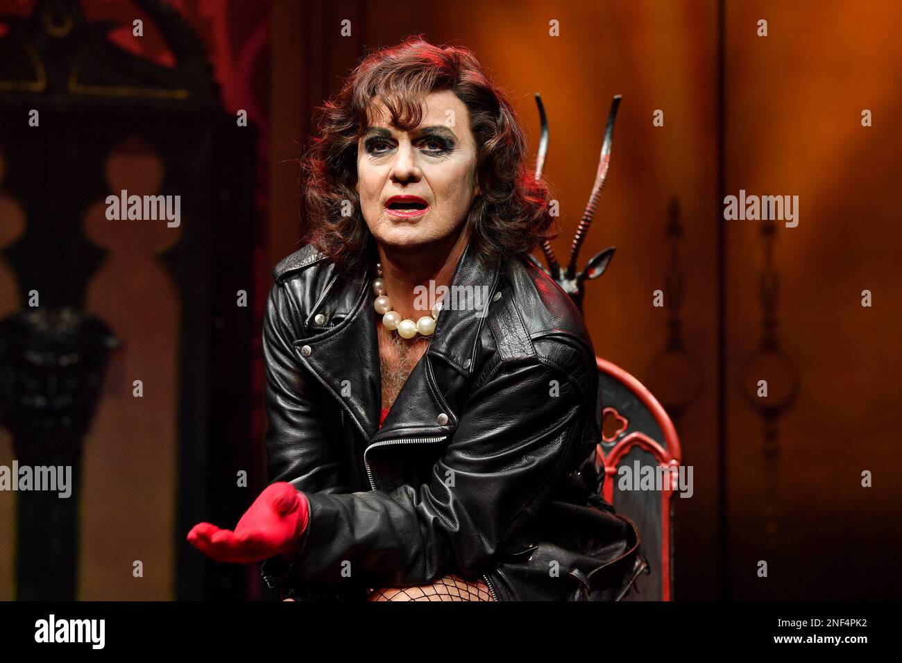 Jason Donovan, playing the character of Frank N Furter, poses for a photograph during a media ...