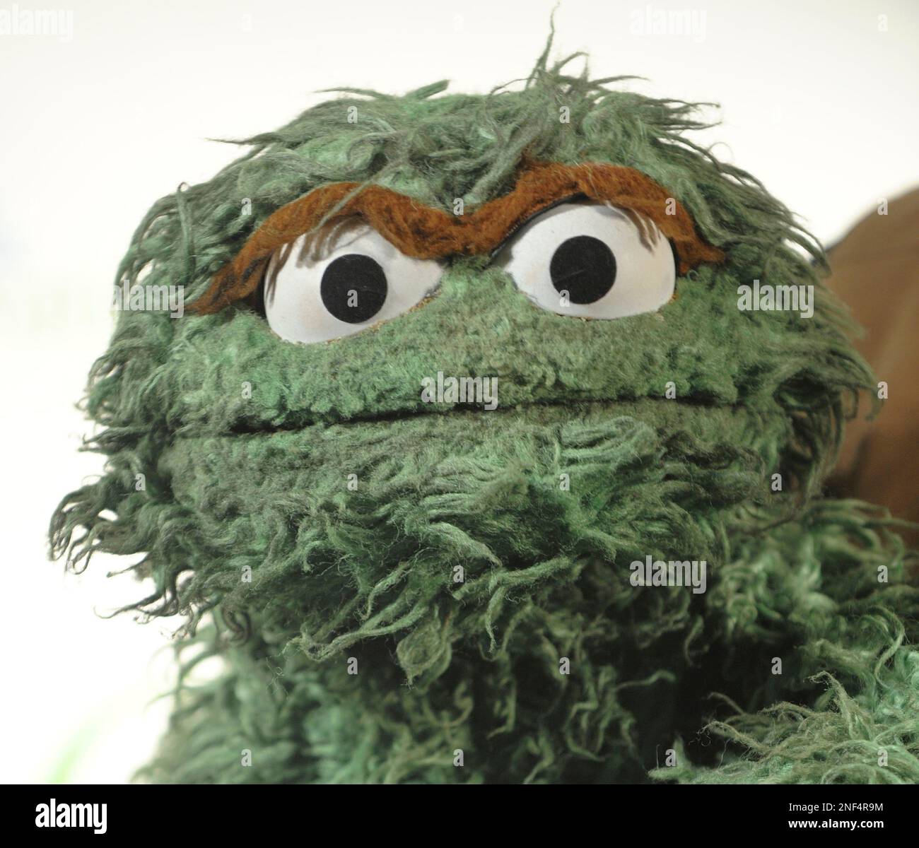 Oscar The Grouch makes an appearance in the press room at the ...