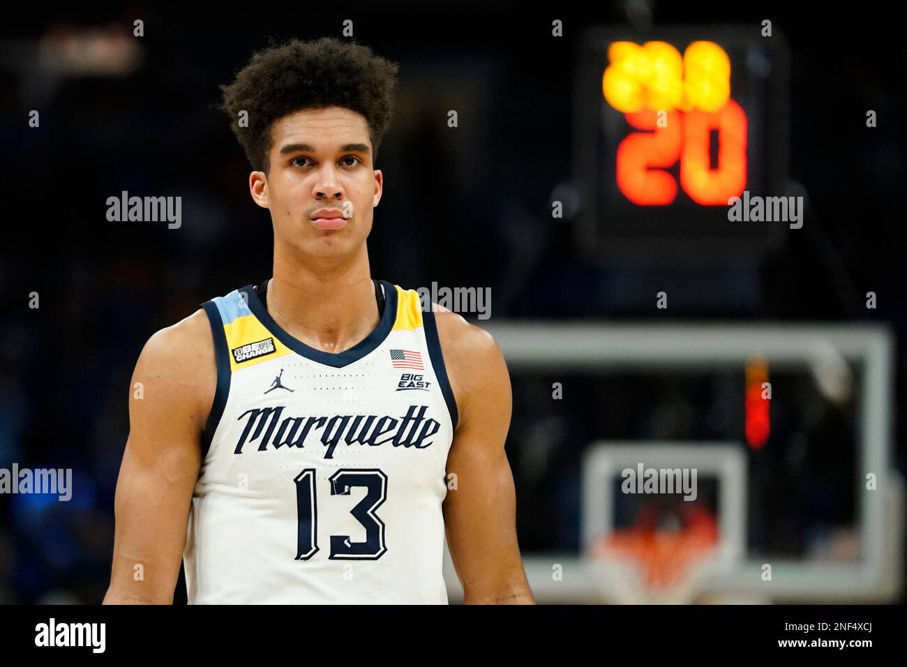 Marquette's Oso Ighodaro (13) during the first half of an NCAA college ...