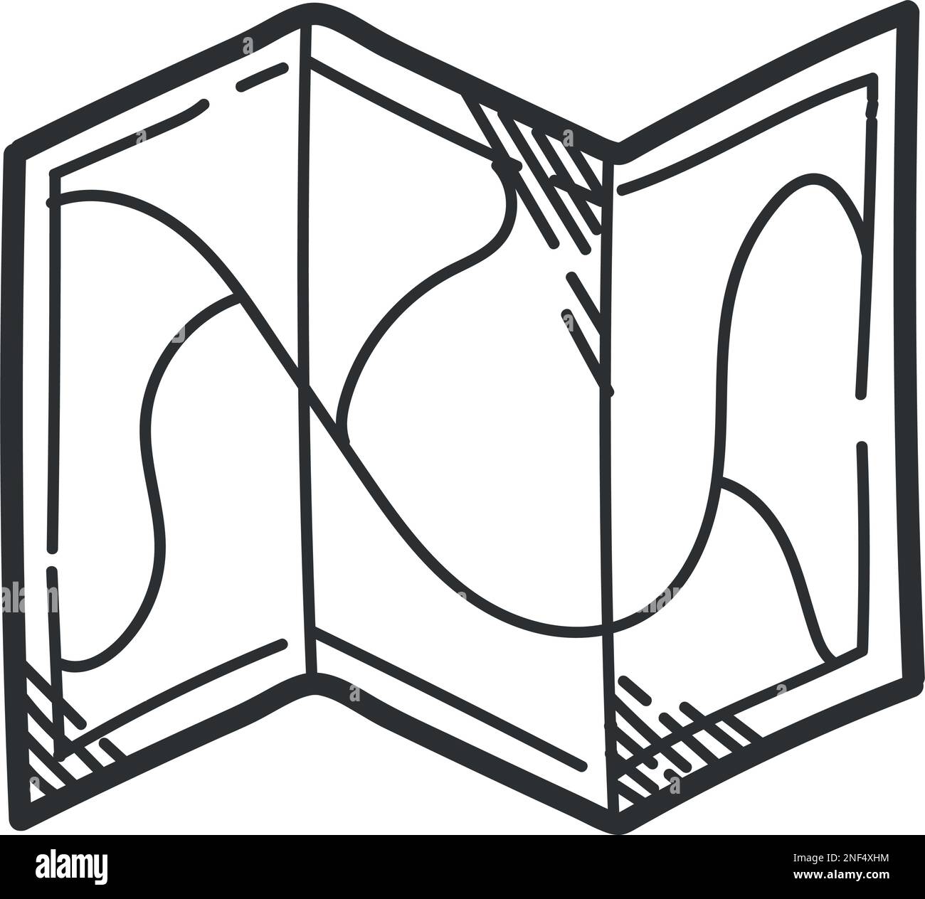 paper map guide doodle Stock Vector Image & Art - Alamy