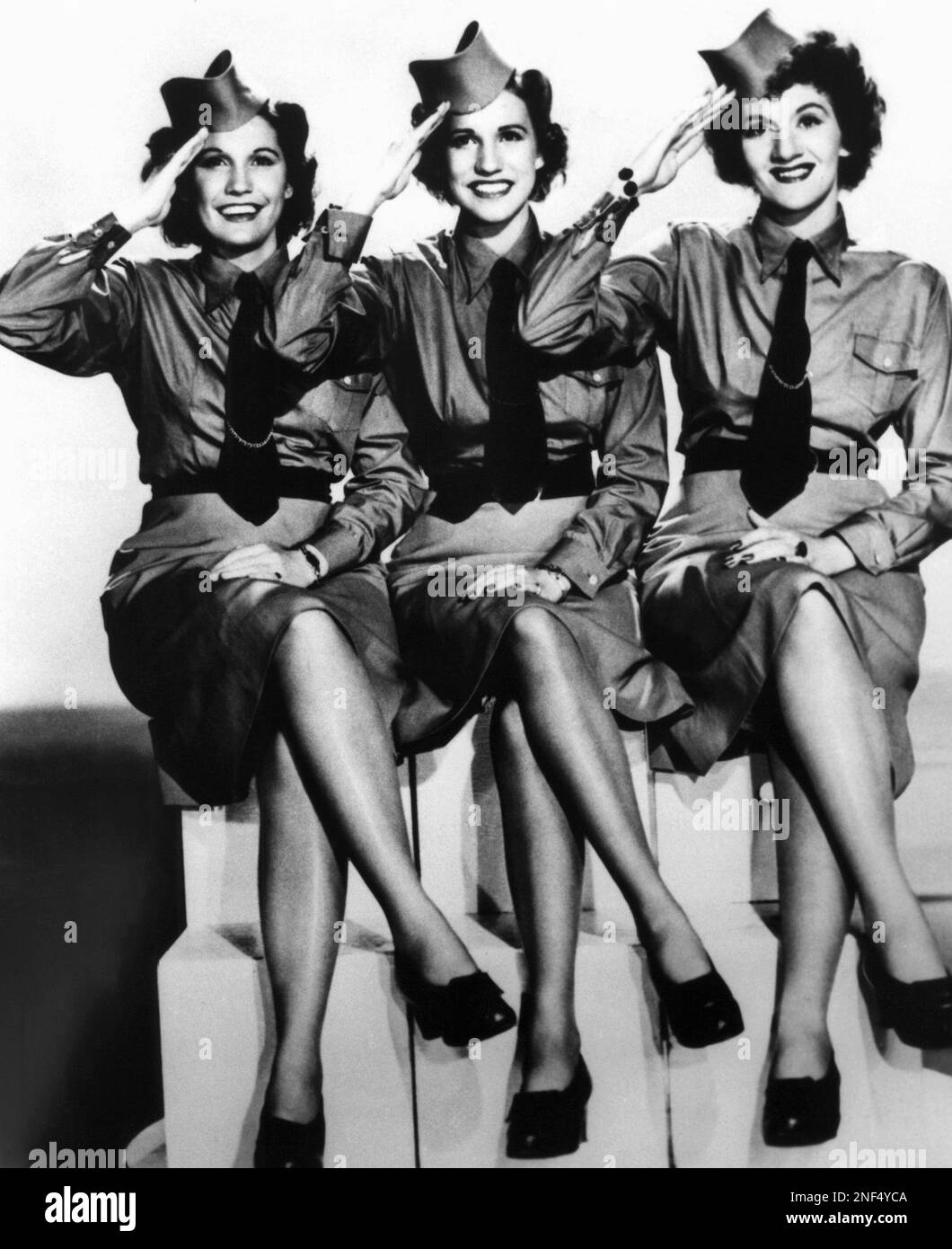 The Andrews Sisters are shown, 1940s. (AP Photo Stock Photo - Alamy