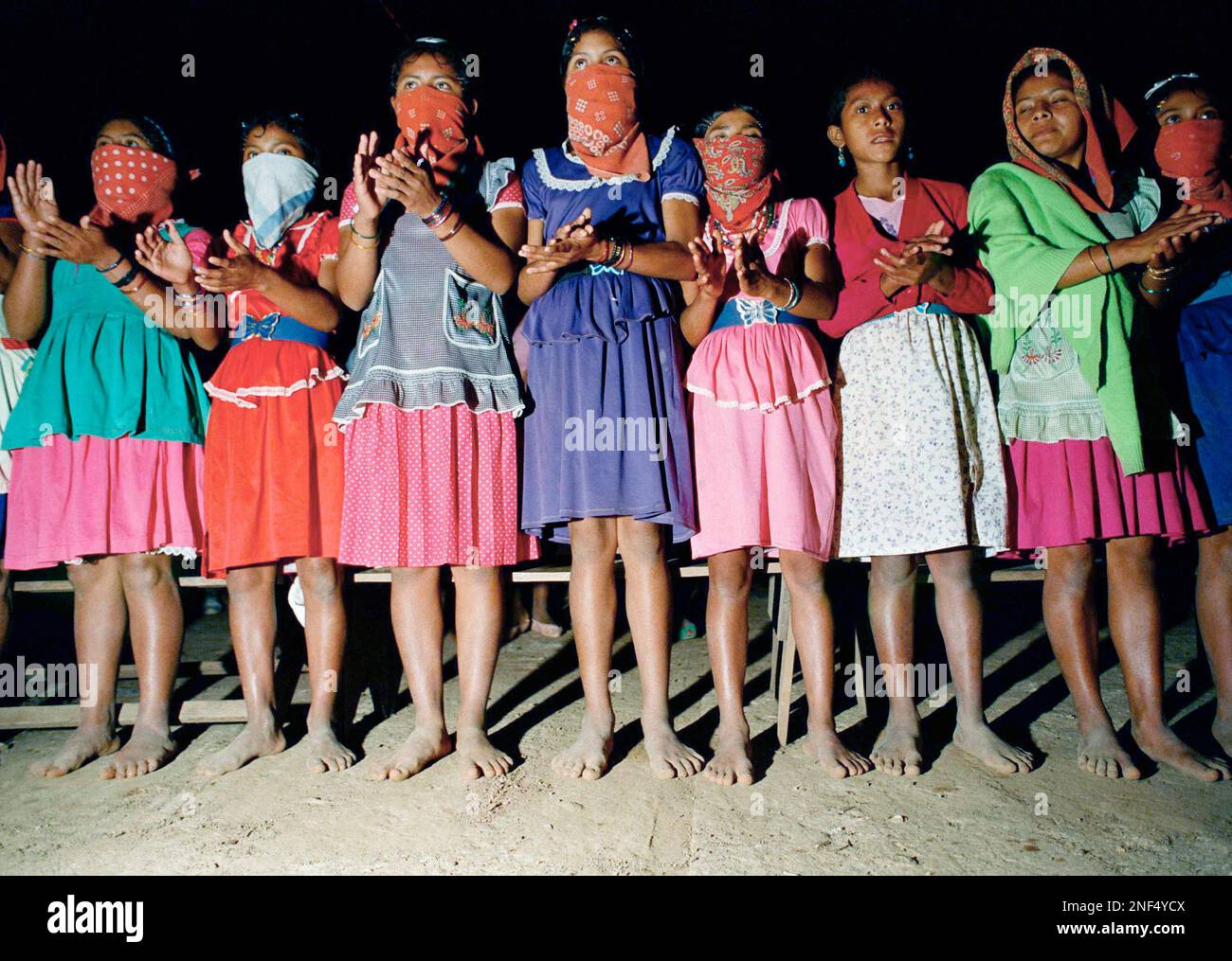 Tojolabal Indian women form inside Zapatista-controlled territory in ...