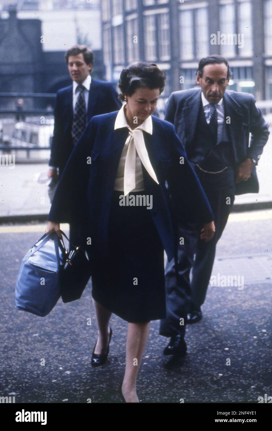 Former British Liberal Party leader Jeremy Thorpe and his wife Marion ...
