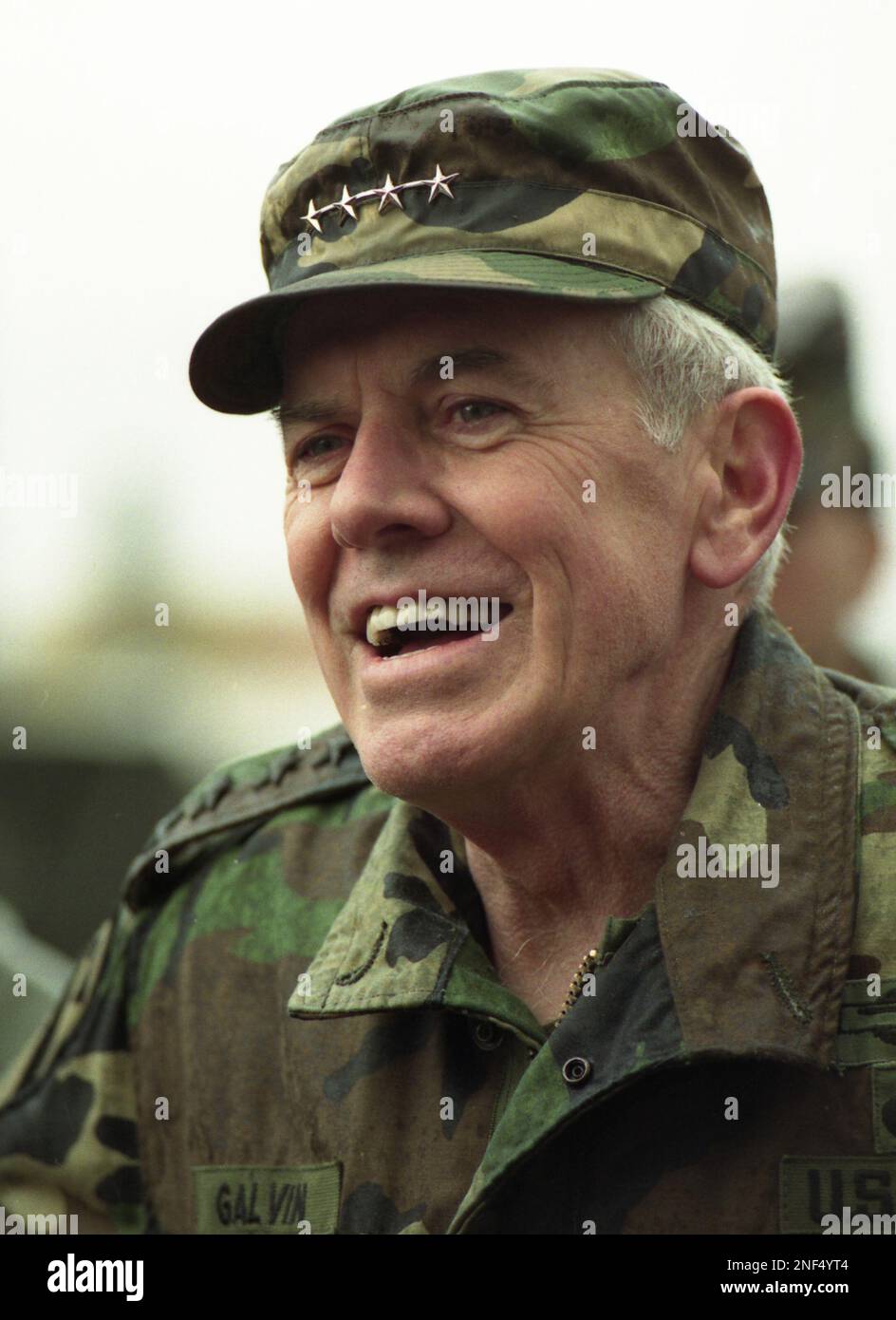 Portrait of NATO commander-in-chief, General John R. Galvin, pictured ...