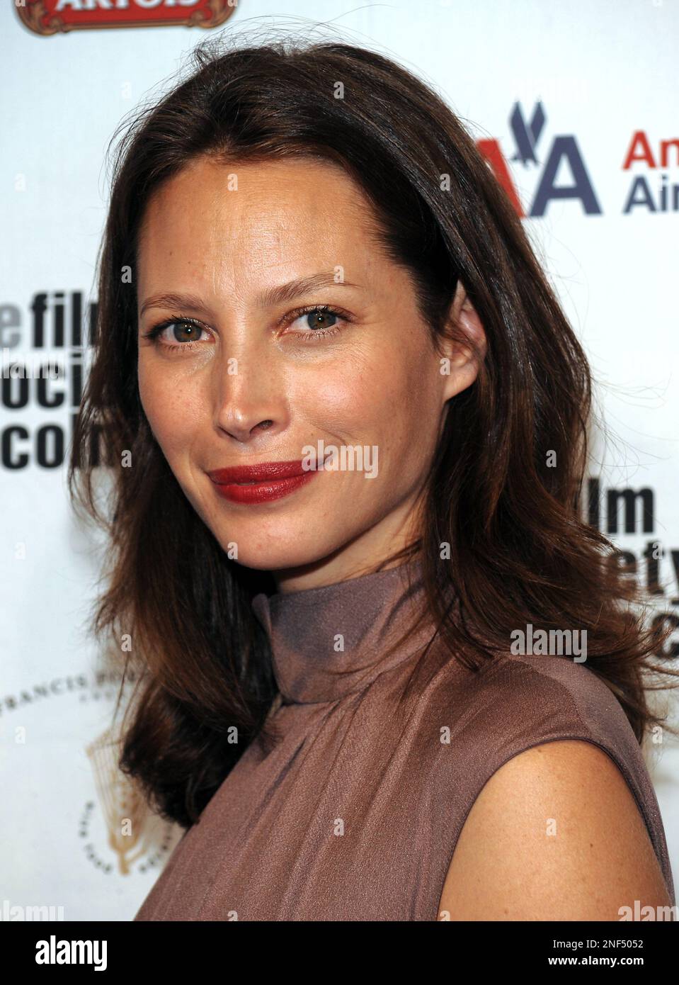 Model Christy Turlington attends The Film Society of Lincoln Center ...