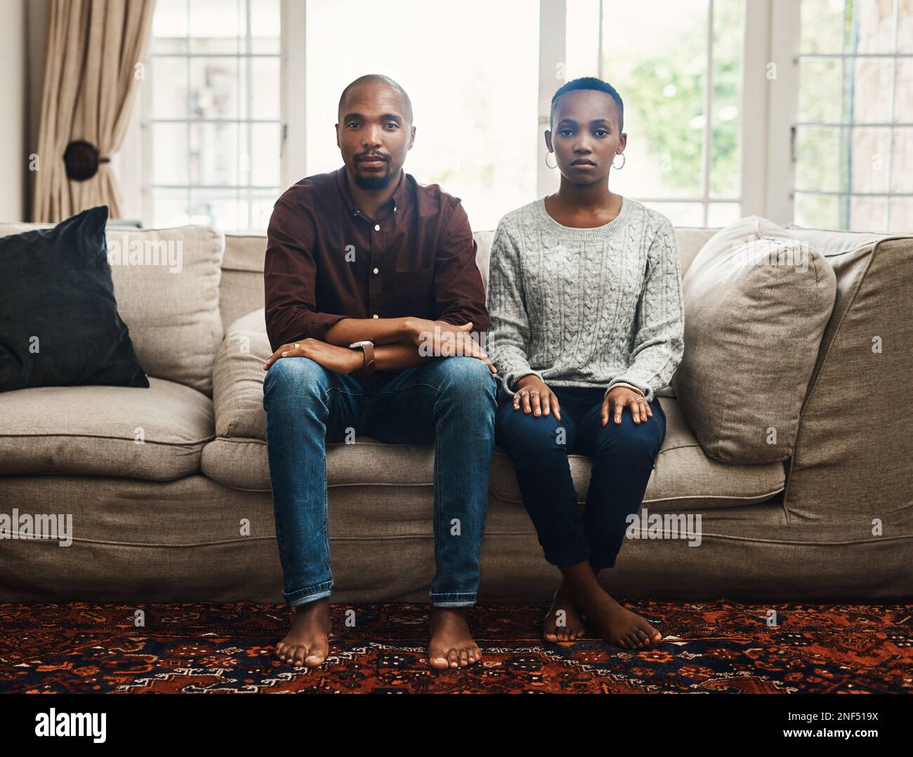 Marriage is a serious commitment. Full length shot of a young couple ...