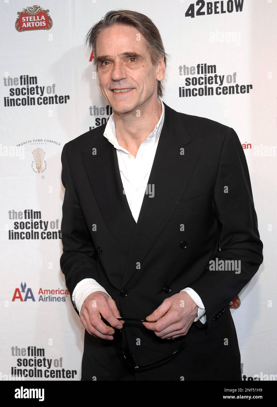 Actor Jeremy Irons attends The Film Society of Lincoln Center gala ...