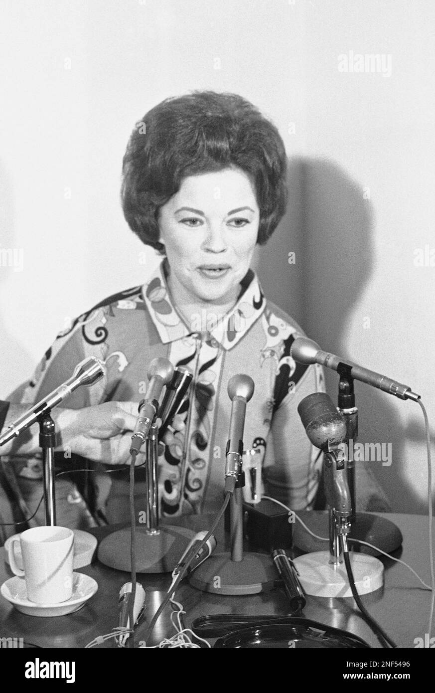 Shirley Temple Black on April 1, 1968. (AP Photo Stock Photo - Alamy