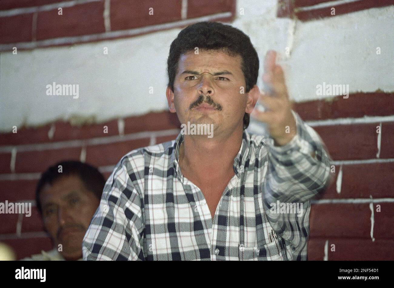 Cattle rancher Jorge Constantino expresses his displeasure with the ...
