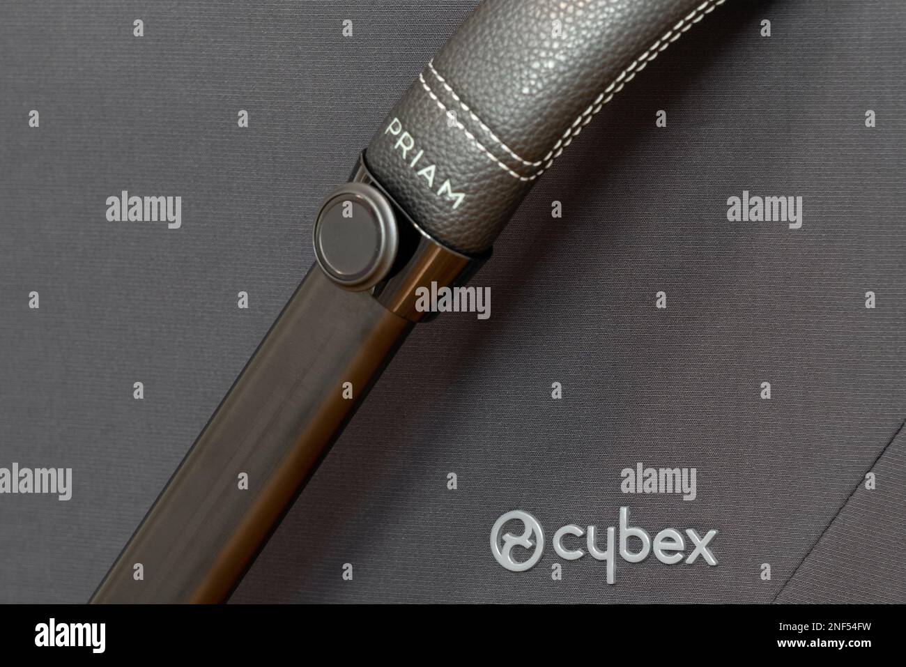 Novi Sad, Serbia - 15 January, 2023: Logo of Cybex platinum brand on a ...