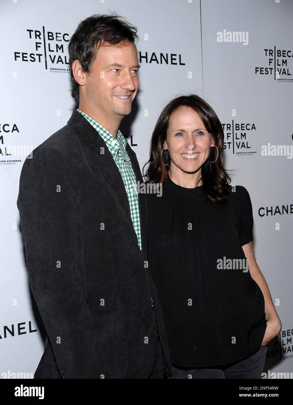 Artist Fritz Chesnut and wife actress Molly Shannon attend the 4th ...