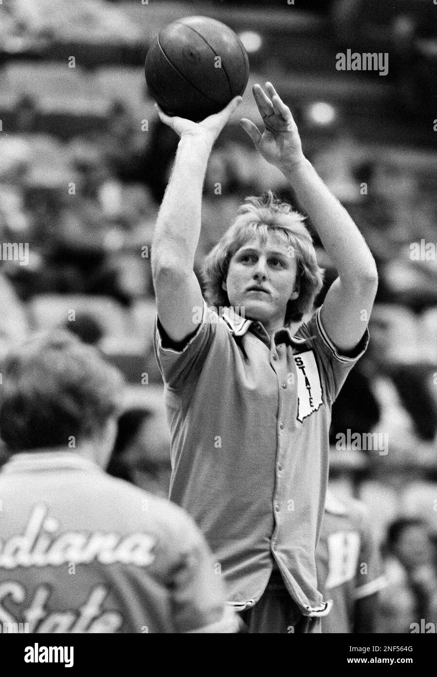 Larry Bird, 6-foot-9 star of the Indiana State team, top rated by AP in ...