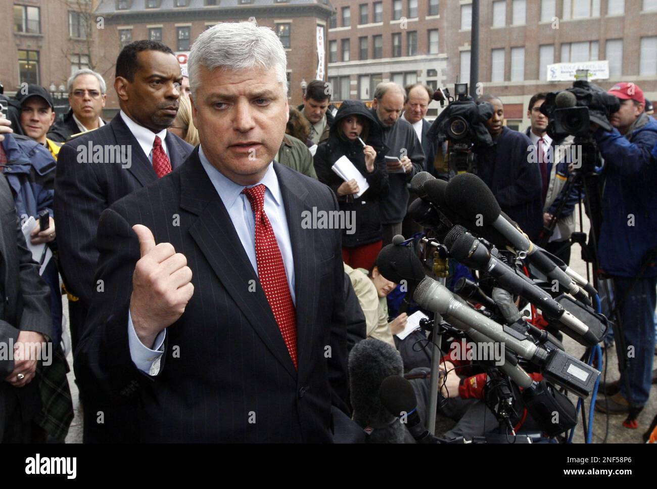 Daniel F. Conley, Suffolk County District Attorney, talks about accused ...